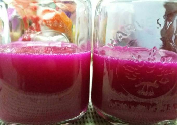 Resep Jus buah naga pear oleh segentrus - Cookpad
