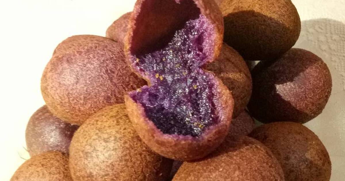 Resep Bola Ubi Ungu Kopong oleh Wulan Rachmawati - Cookpad