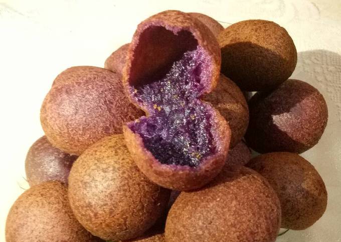 Resep Bola Ubi Ungu Kopong oleh Wulan Rachmawati - Cookpad