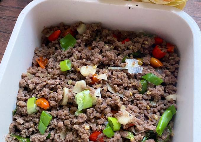 Resep Tumis daging giling (pedas) oleh Putriima - Cookpad