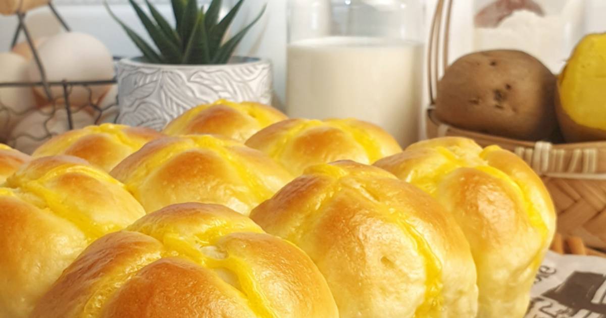 Resep Potato Custard Bread oleh Mommy Nawla#Jeehan - Cookpad