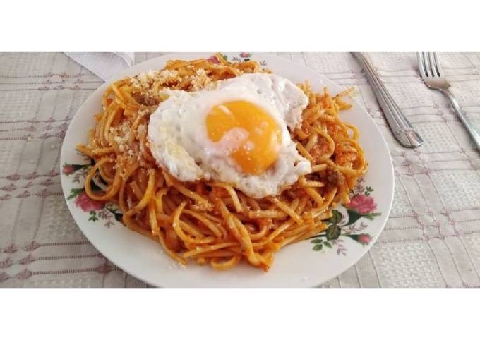 Fideos Con Salsa Receta de Cintia Villacura- Cookpad