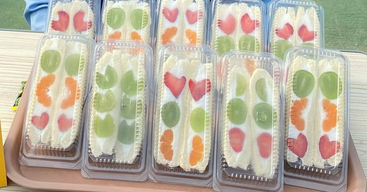 Resep Fruit Sando Jepang yang lembut & segar: Mudah dibuat!