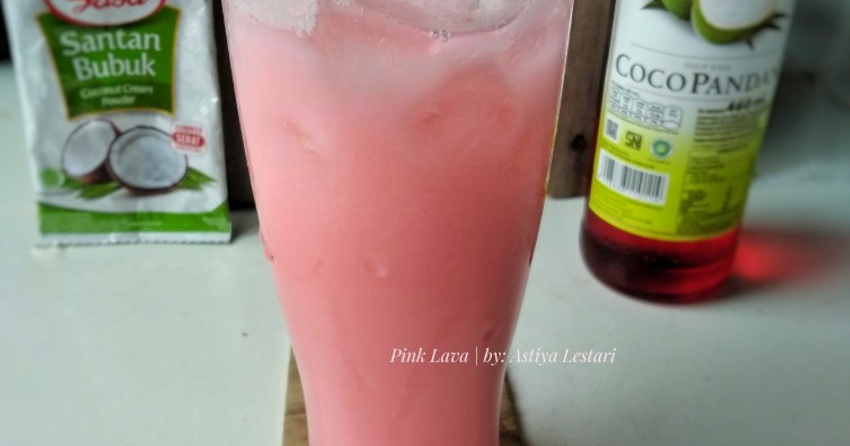 Resep Es Pink Lava oleh Astiya Lestari - Cookpad