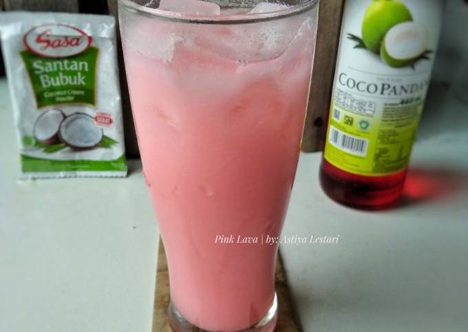 Resep Es Pink Lava oleh Astiya Lestari - Cookpad