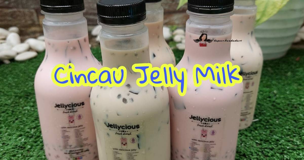 Resep Cincau Jelly Drink (Minuman susu cincau) bisa buat ide jualan ...