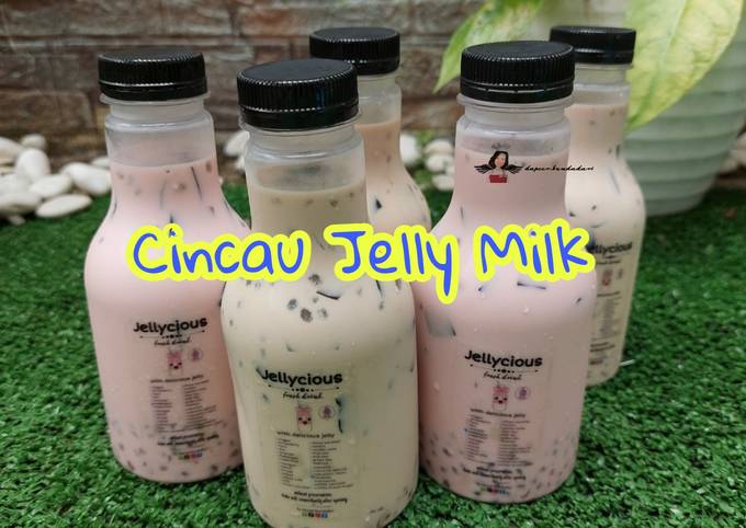 Resep Cincau Jelly Drink (Minuman susu cincau) bisa buat ide jualan ...