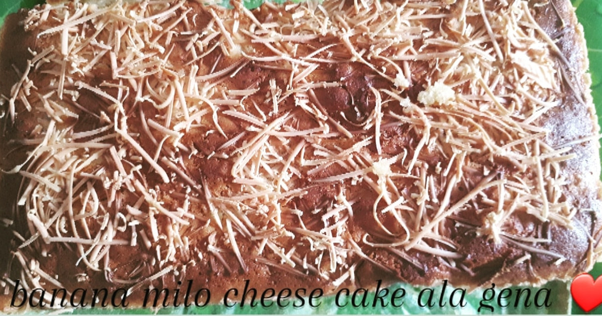 Resep Banana Milo Cheese Cake Tanpa/No Mixer oleh nindya wijayanti ...