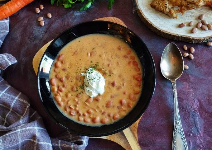Pikáns tarkabab főzelék mustáros karajjal | FKathy receptje - Cookpad ...