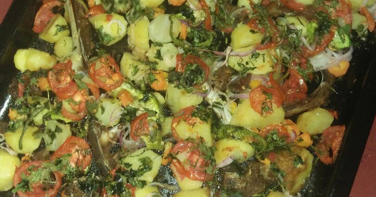 Baked potato /meat Recipe by Min Dehli - Cookpad