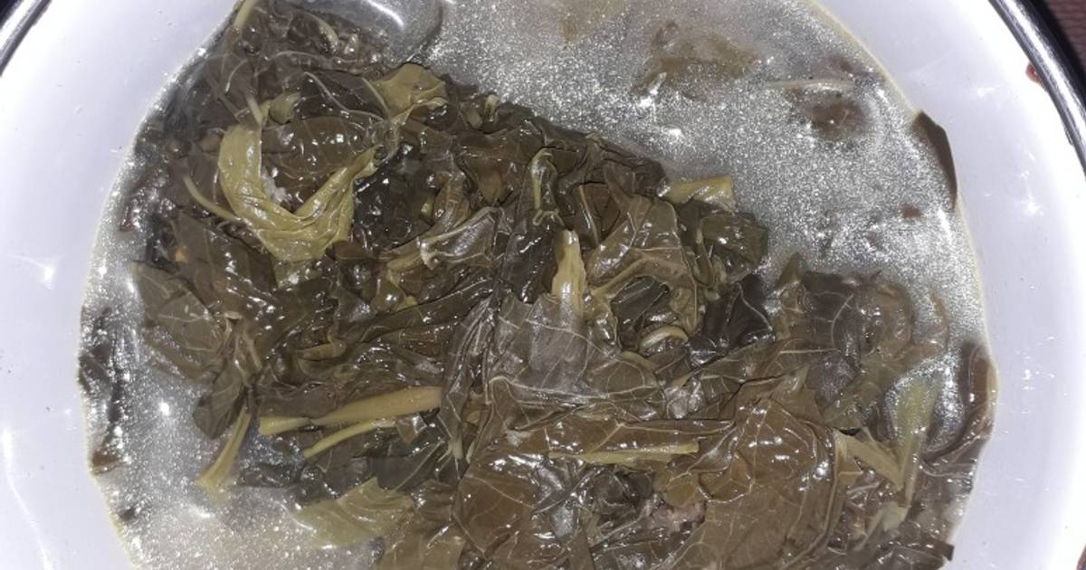 Resep Sayur daun singkong + daging sapi oleh rina rehan - Cookpad