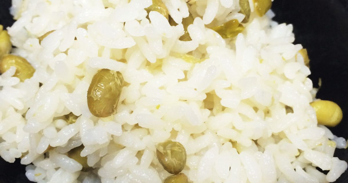 Easy Edamame Rice With Frozen Edamame Recipe By えりあす