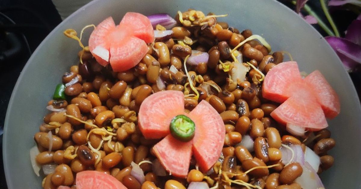 Lobiya Methi Seeds Sprouts Salad Recipe by Bishakha Kumari Saxena - Cookpad