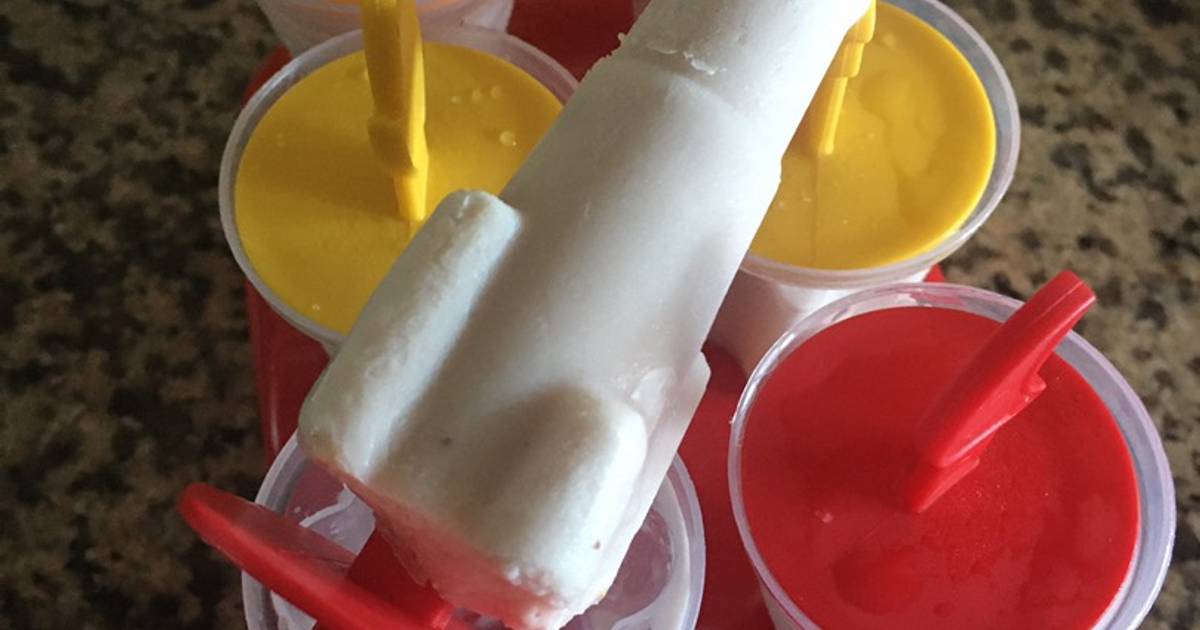 Helados de frutilla al agua - 120 recetas caseras- Cookpad