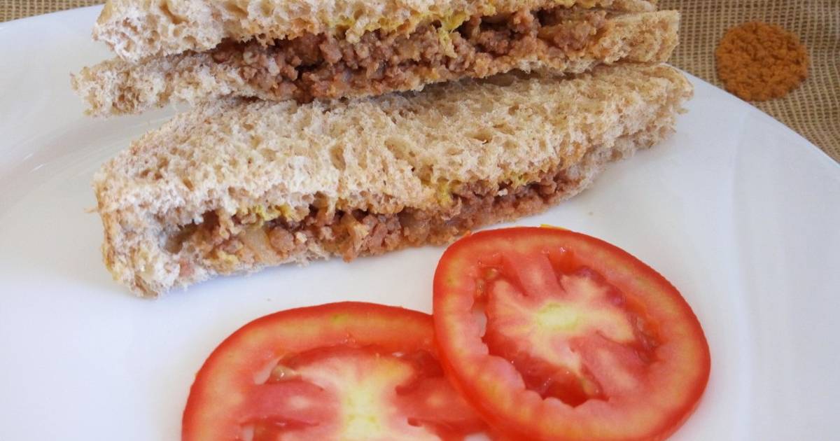Minced meat sandwich Recipe by Pure - Cookpad