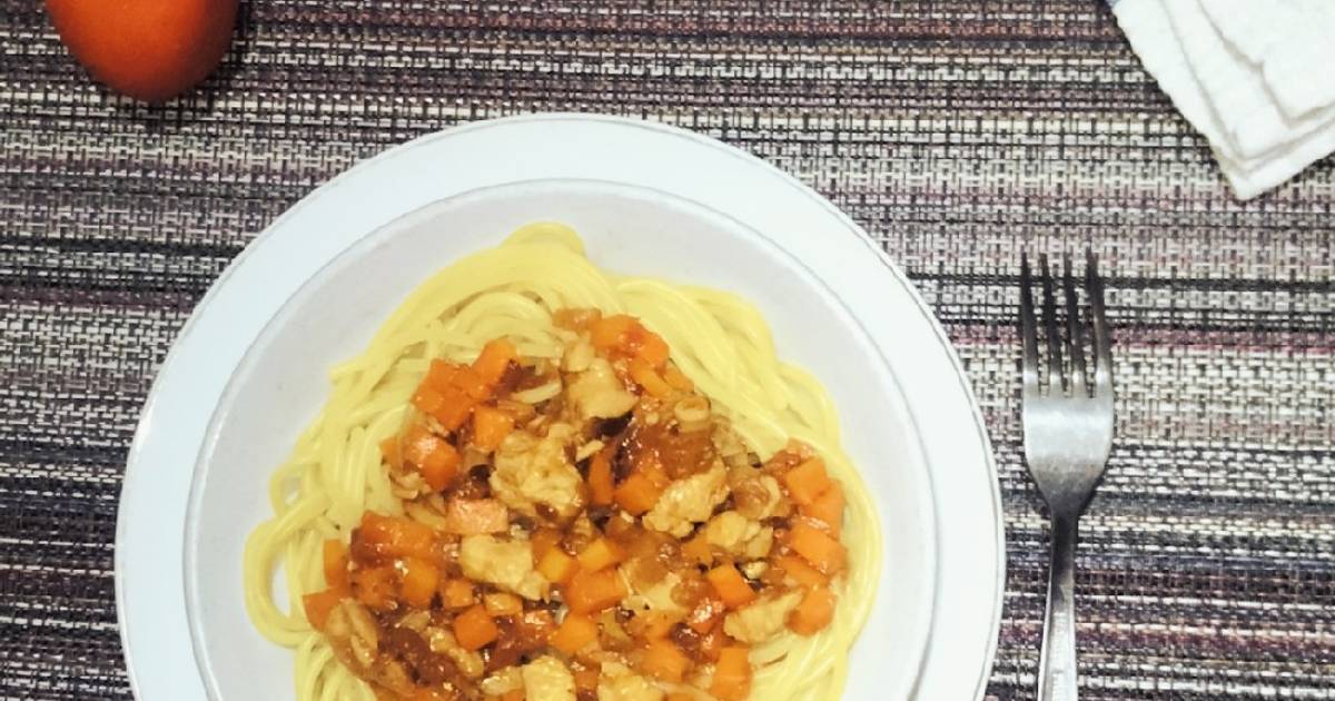 111 resep spaghetti bolognese daging ayam cincang enak dan mudah - Cookpad