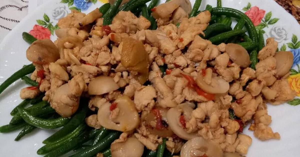 Resep Baby Buncis Siram Daging oleh rizka - Cookpad