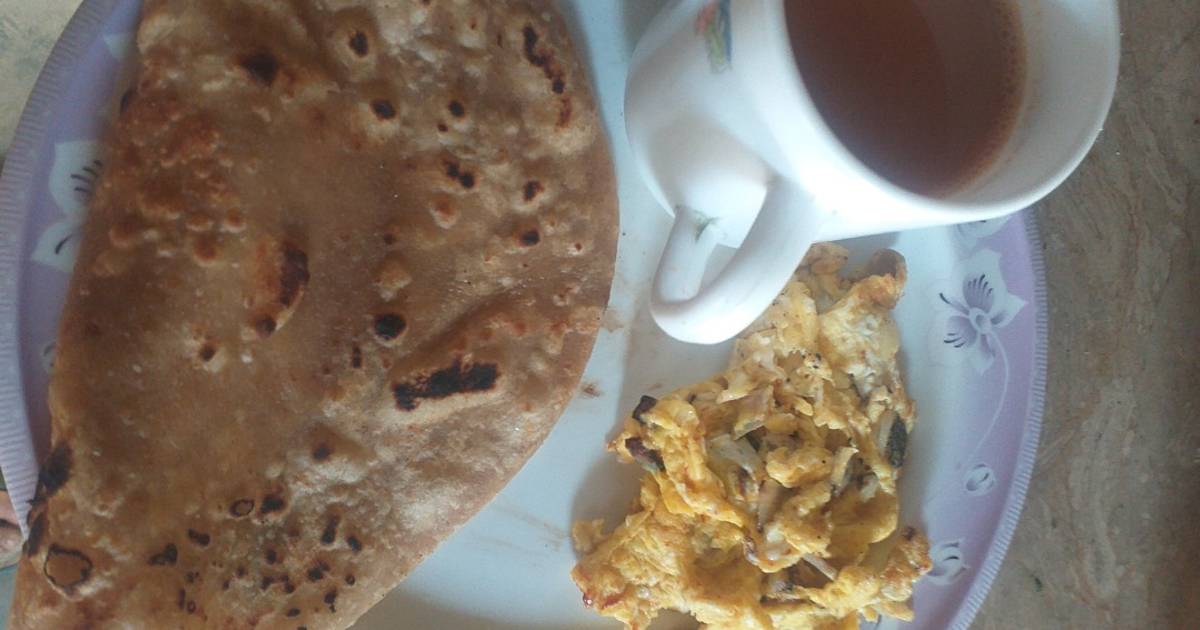Anda paratha with masala tea Recipe by fatima - Cookpad