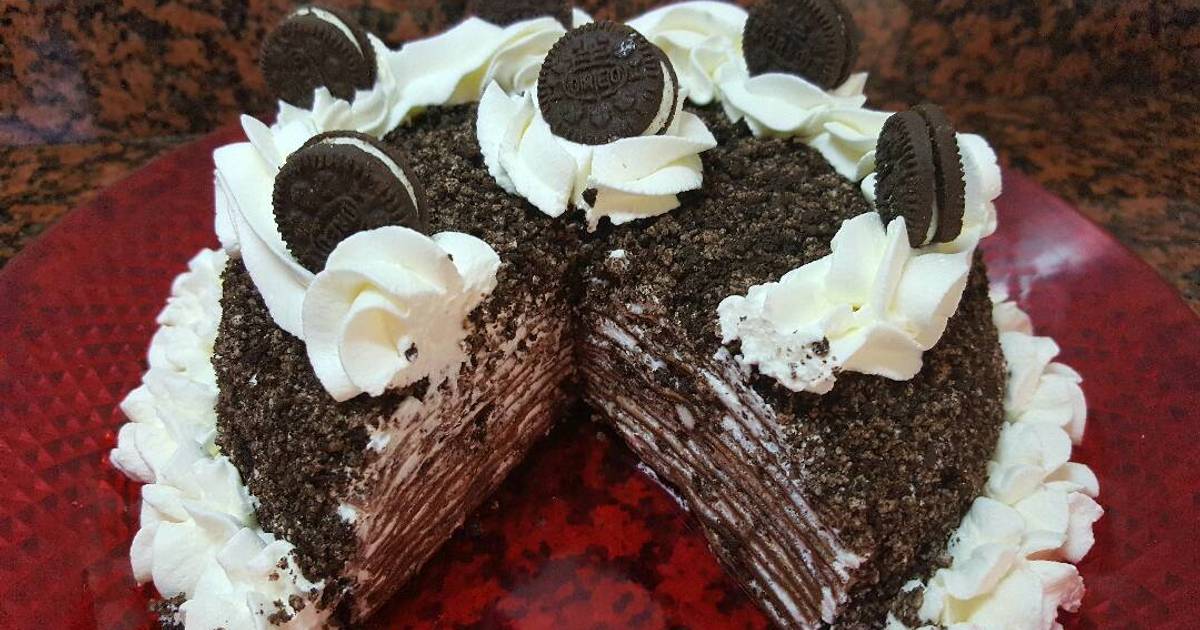 Tarta de Crepes de Oreo Receta de Grimass_cake- Cookpad
