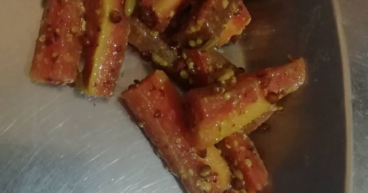Instant Carrot Pickle Recipe by Aditya Sharma - Cookpad