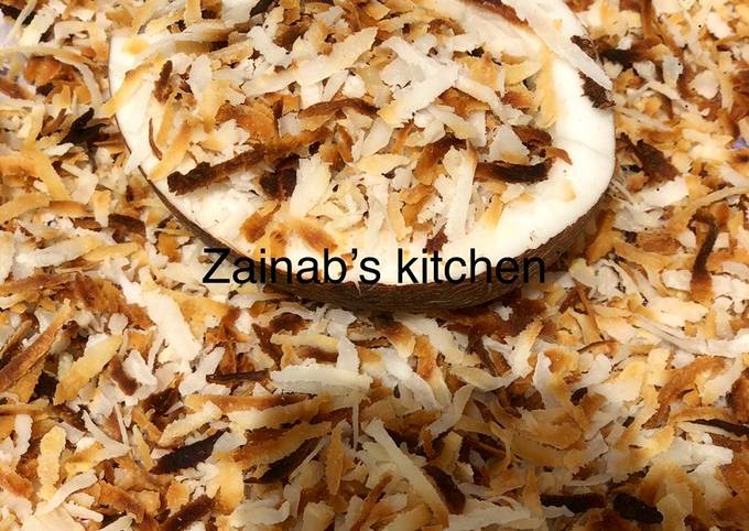 Classic coconut flakes🥥 Recipe by Zainab’s kitchen ️ - Cookpad
