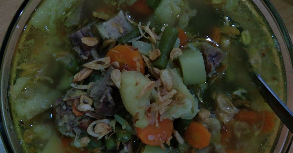 Resep sop daging sapi daging jando rumahan enak dan mudah - Cookpad