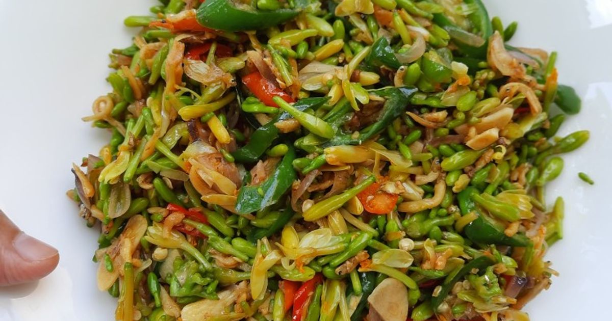 Resep sayuran tumis bunga pepaya rumahan enak dan mudah - Cookpad