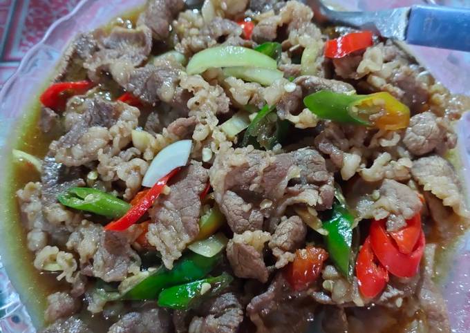 Resep Daging slice Lombok ijo oleh Rini Octo - Cookpad