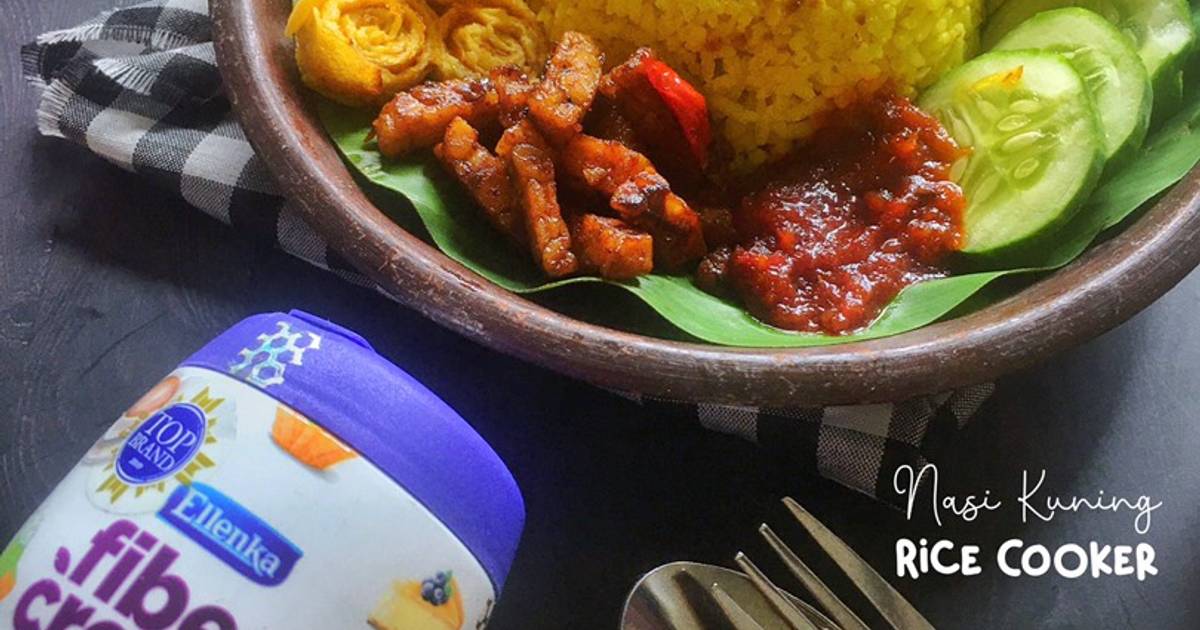 Resep Nasi Kuning Rice Cooker (Fiber Creme) oleh Mami Jian - Cookpad
