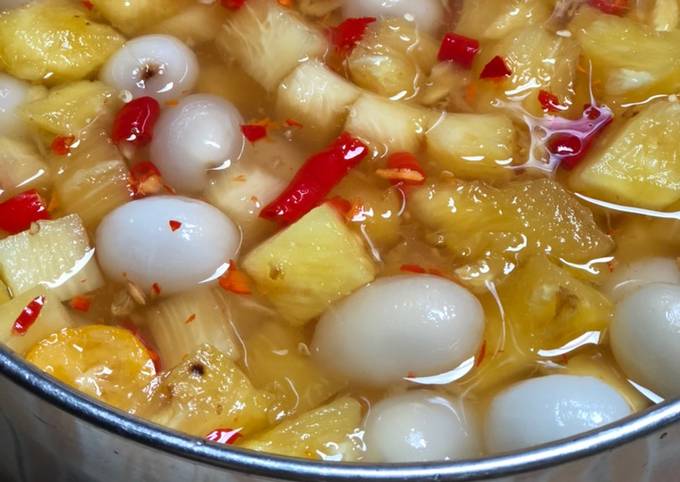 Resep 99. Asinan rambutan dan nanas @baveragediary oleh DeAr Zanjabeela ...