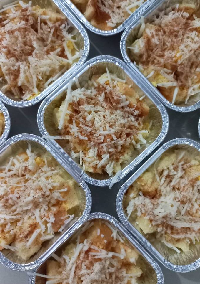 Resep Puding Roti Tawar Kukus oleh priscasaa - Cookpad