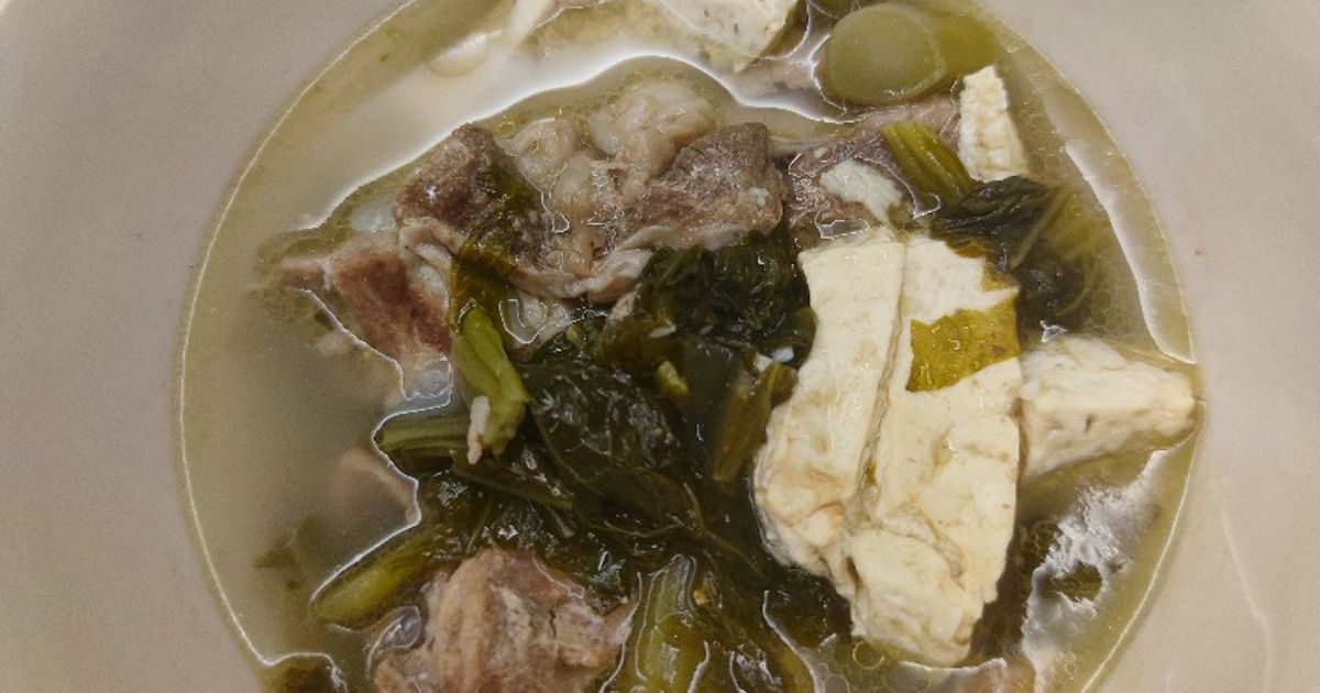 Resep sup baikut tahu rumahan enak dan mudah - Cookpad