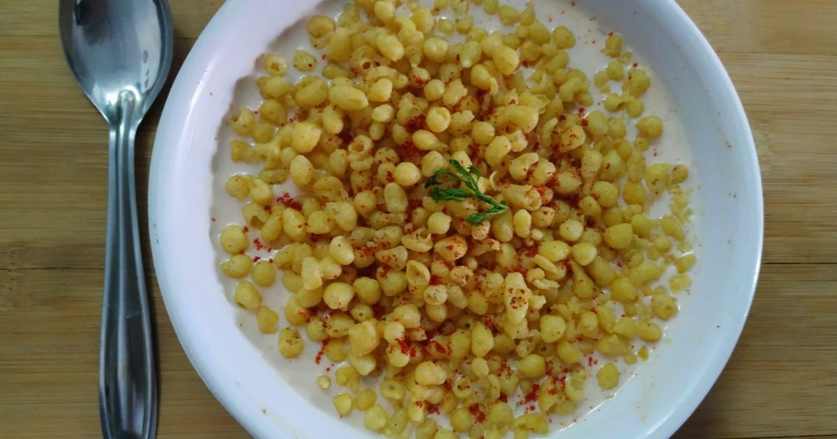 Sweet And Spicy Crunchy Boondi Raita Recipe by Khyati Dhaval Chauhan ...