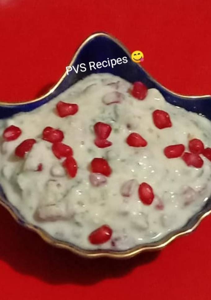 डाळिंब रायता (Pomegranate Raita Recipe In Marathi) रेसिपी Preeti V ...