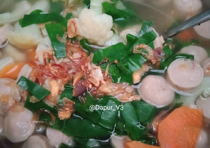 Resep Sup kembang kol dan sosis oleh V3 - Cookpad