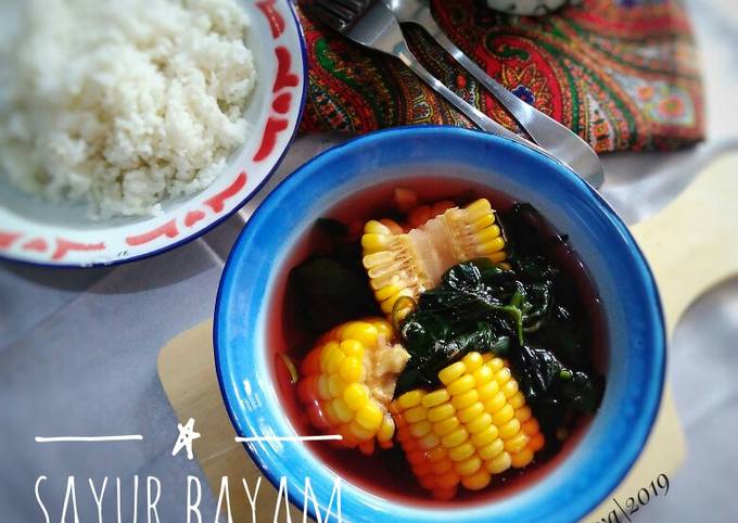 Resep Sayur bayam merah oleh Dapur Maya - Cookpad