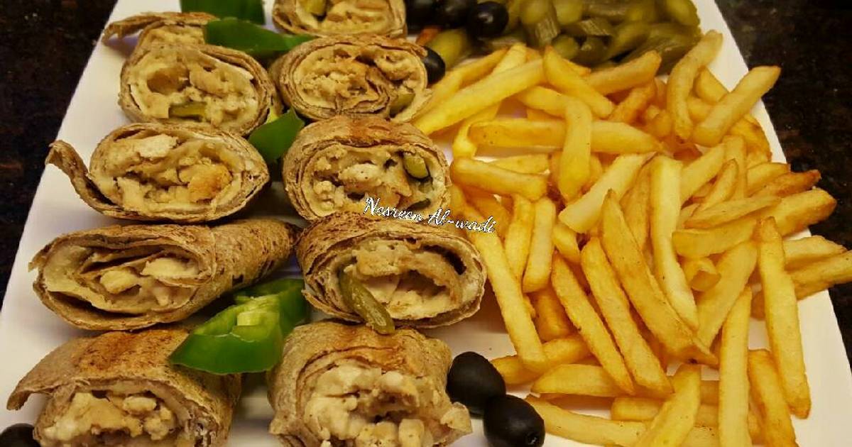 طريقة عمل شاورما الدجاج اللذيذة👌 على اصولها بطريقة سهلة وسريعة من Nesreen Al-wadi - كوكباد