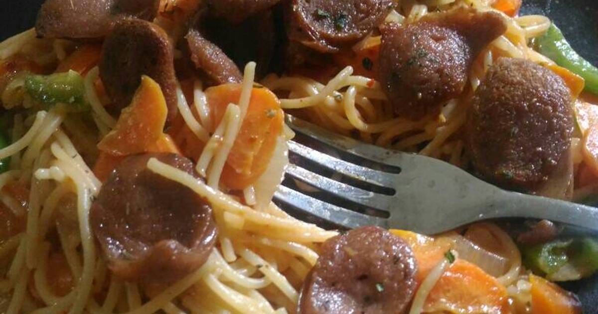 Resep Spaghetti Hot Nano oleh Nonche Mima - Cookpad