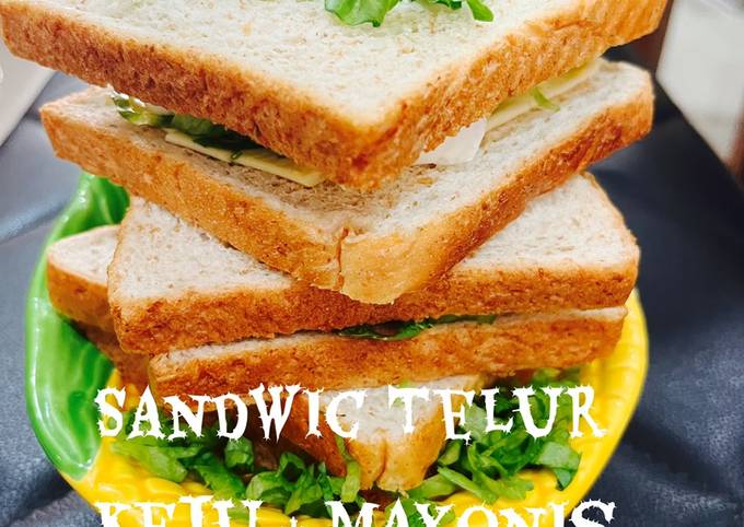 Resipi Sandwic Telur Keju + Mayonis (R276) oleh Zahrah Buang - Cookpad