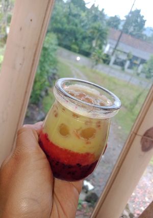 Resep Dessert Naga Dengan Sagu Mutiara, Jeli Kelapa Dan Chocolatos ...