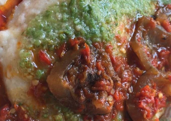 Semo with okro soup Recipe by Mariya Balarabe Gambo - Cookpad