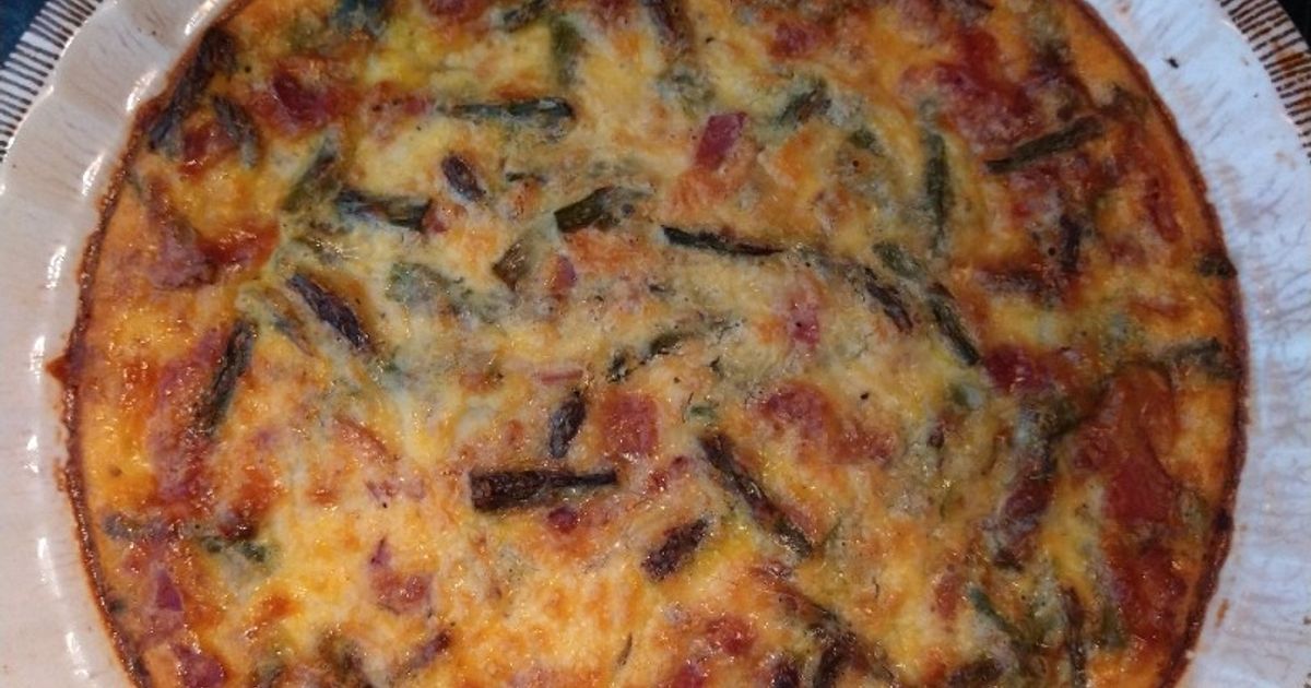Crustless Asparagus & Bacon Quiche (Low Carb, Lower Fat, High Protein ...