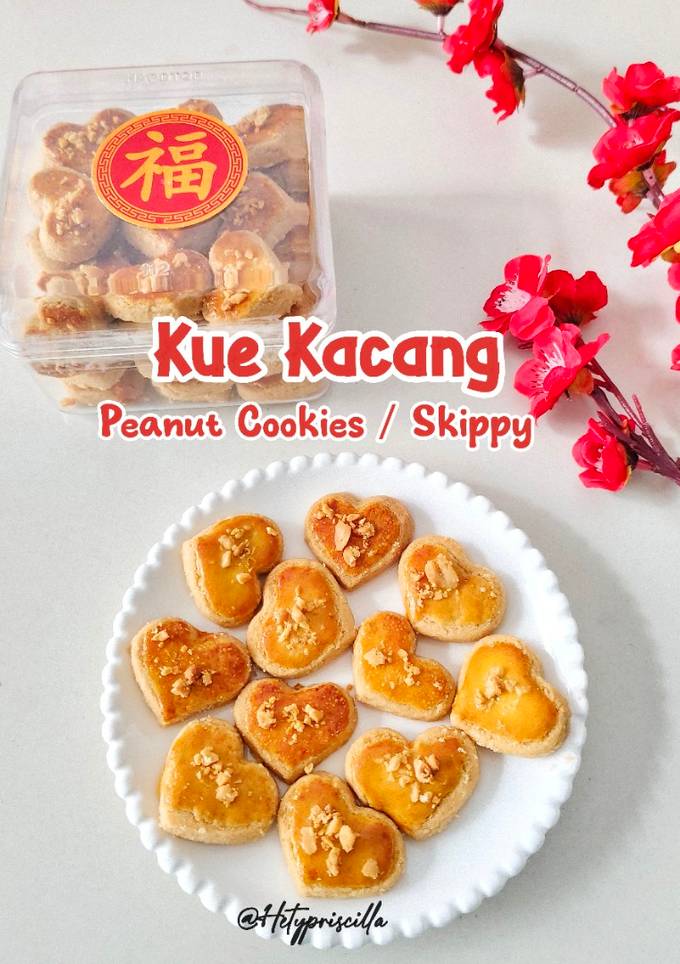 Resep Kue kacang / Peanut cookies (Skippy) oleh Hety Priscilla - Cookpad