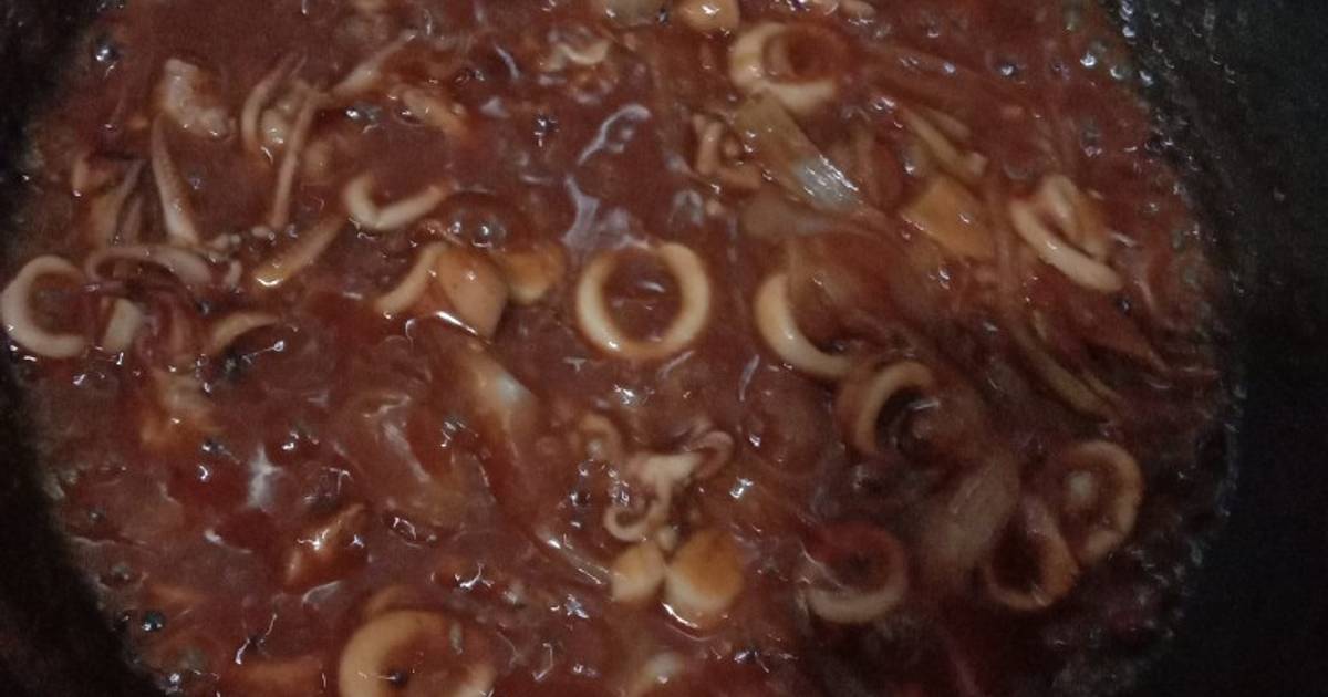 Resep Cumi saus bbq oleh R.ayu Ningsih - Cookpad