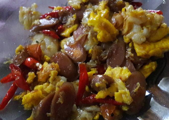Resep Oseng telur sosis oleh Asya - Cookpad
