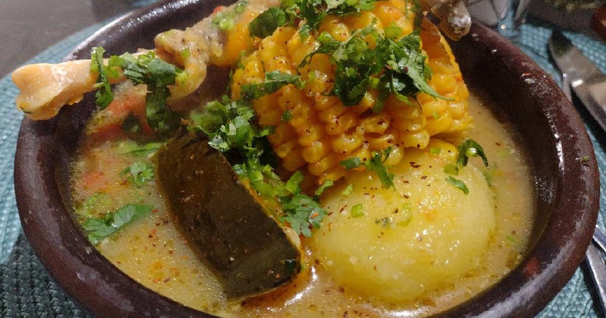 Cazuela de gallina de campo con chuchoca🐔 Receta de Bianka Palma- Cookpad