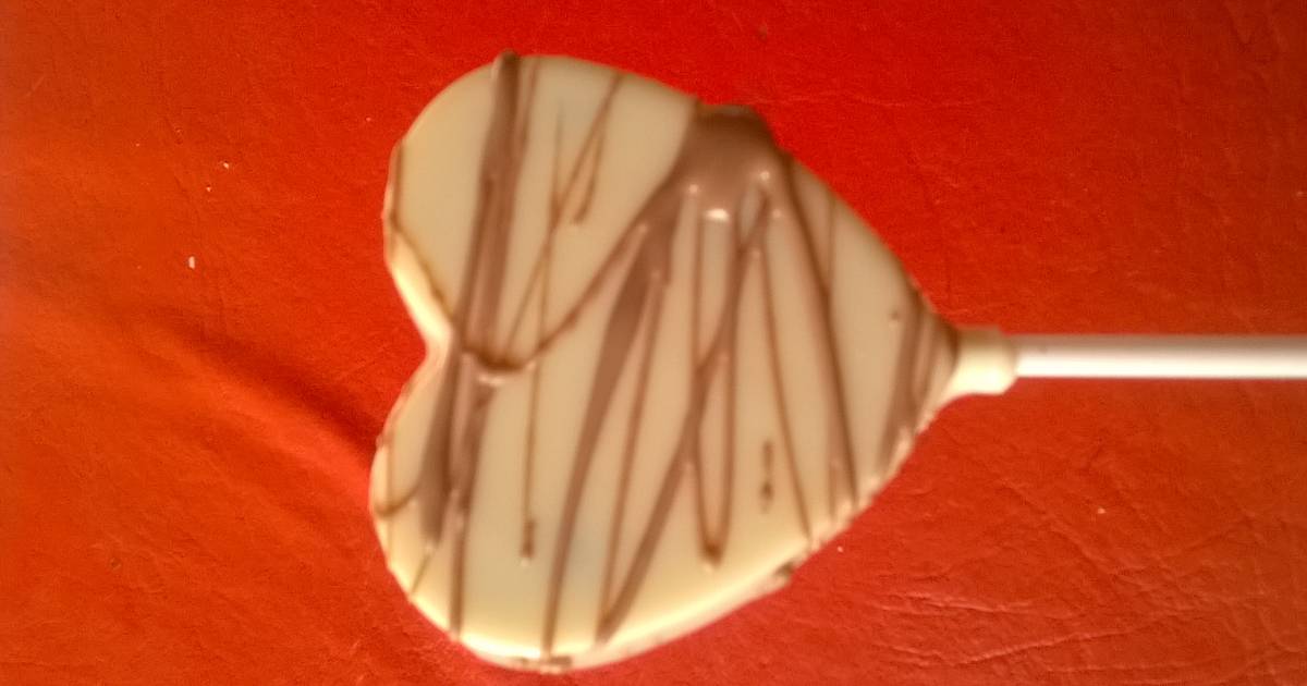 Chupetin de chocolate blanco Receta de ana estefania- Cookpad