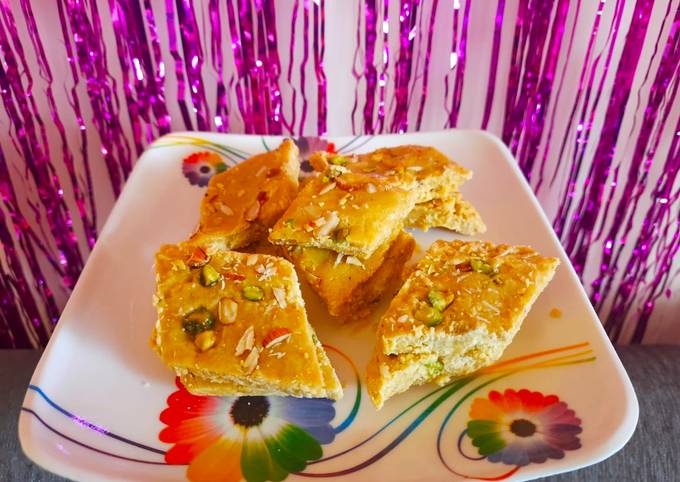 Gram flour (Besan) Burfi 😋 Recipe by Shubhi Rastogi - Cookpad