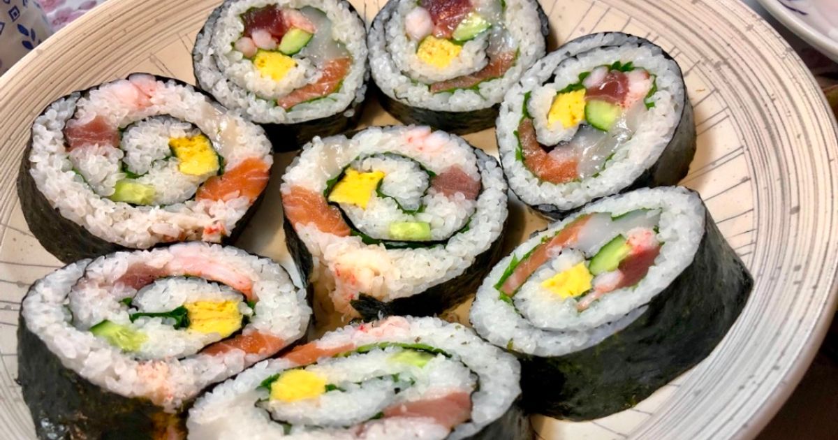 Spiral Sushi Recipe by Aunty Eiko's international cuisine experience ...