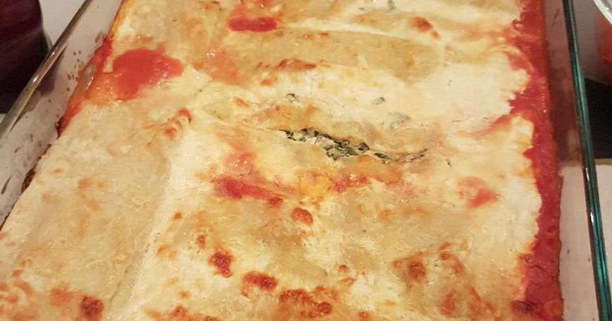 pasta rellena ricota y espinaca con salsa - 202 recetas caseras- Cookpad